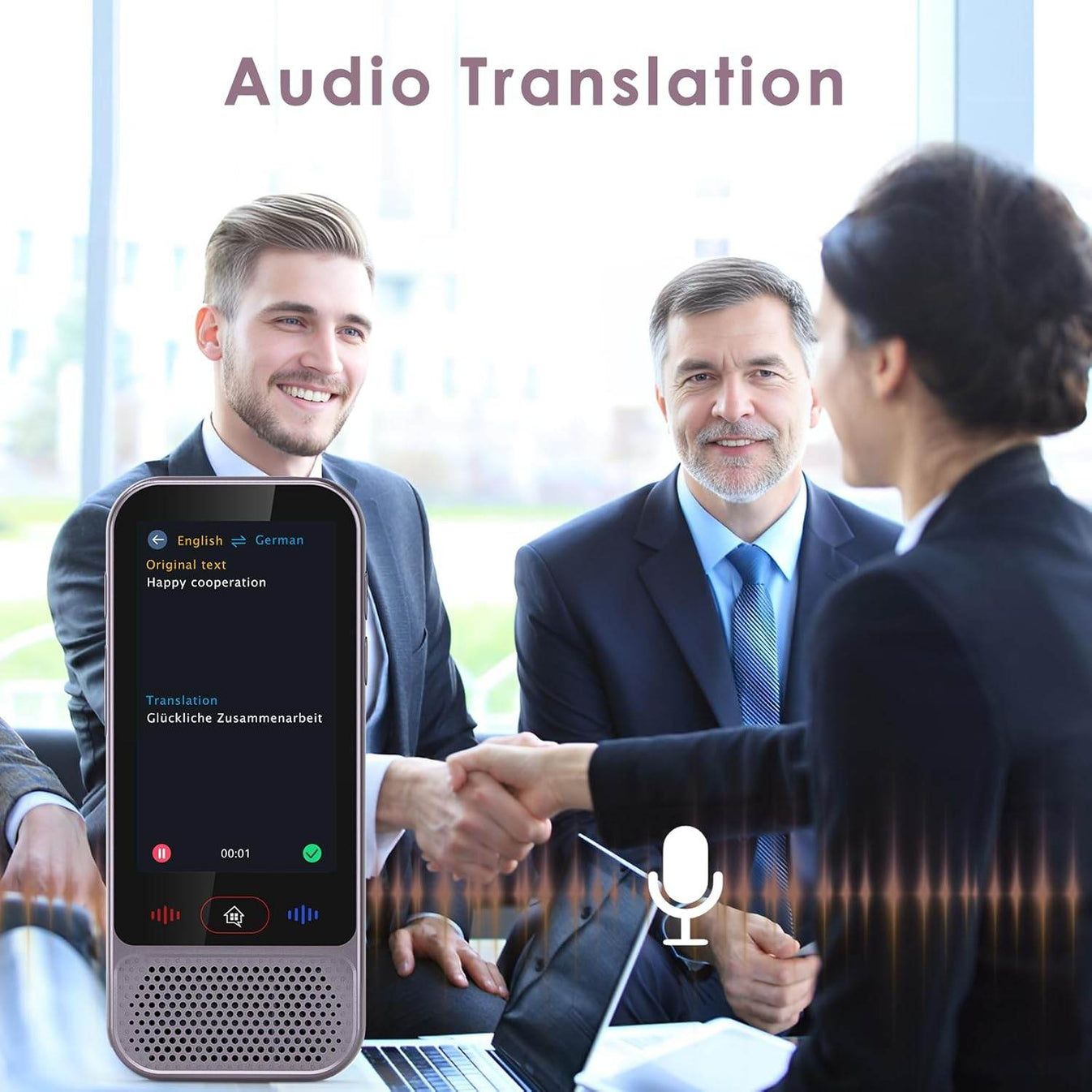 M30 vertėjas – nešiojamas balso ir teksto vertimo įrenginys – Langta